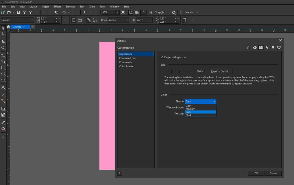 How To Change Workspace Color In CorelDRAW Void Graphics